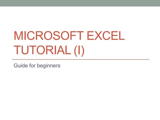 Excel Presentation Data Validation Ppt