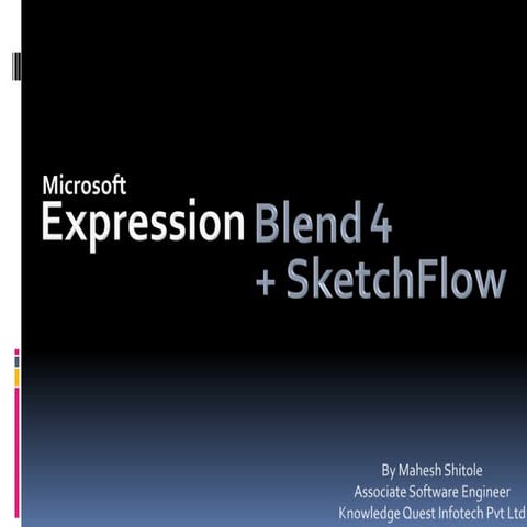Microsoft expression blend 4 | PPT