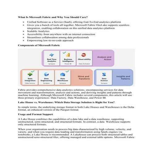 Microsoft Fabric data warehouse by dataplatr | DOCX