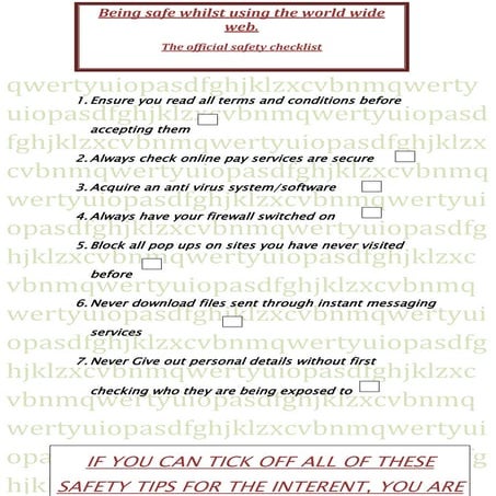 Microsoft Final Internet Safety Poster | PDF