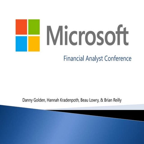 Microsoft financial analyst conference powerpoint | PPTX