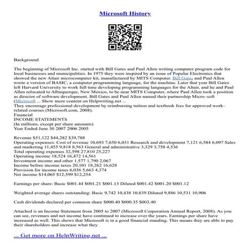 Microsoft History | PDF