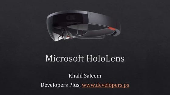 Holographic 3D Geographic Information System using Microsoft Hololens | PDF