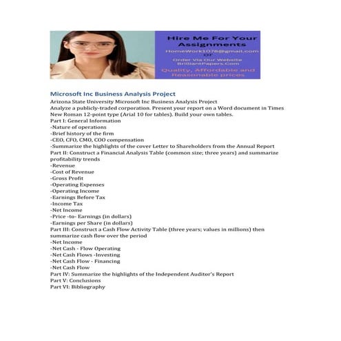 Microsoft Inc Business Analysis Project.docx