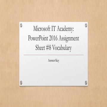Microsoft IT Academy | PPTX