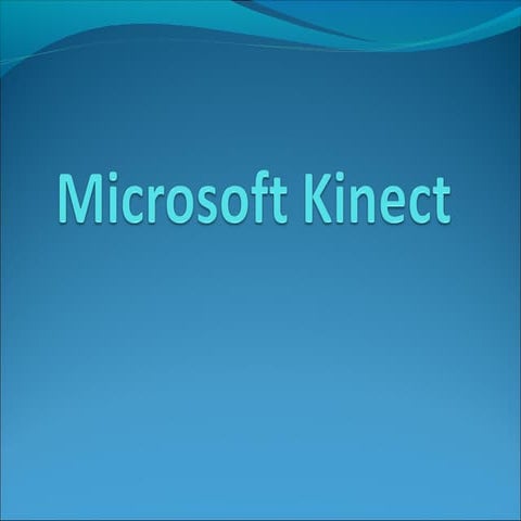 Microsoft kinect | PPT