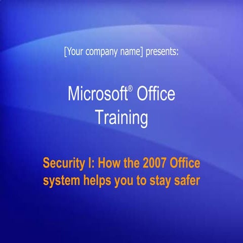 Microsoft® office | PPT