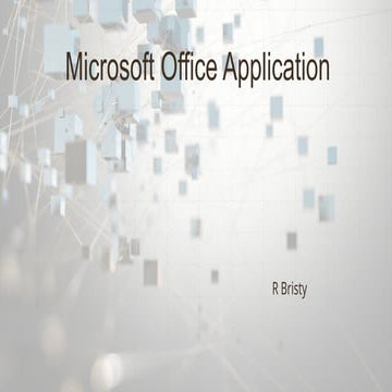 A presentation on ms office | PPTX