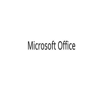 What is the definition of Microsoft Office.pptx