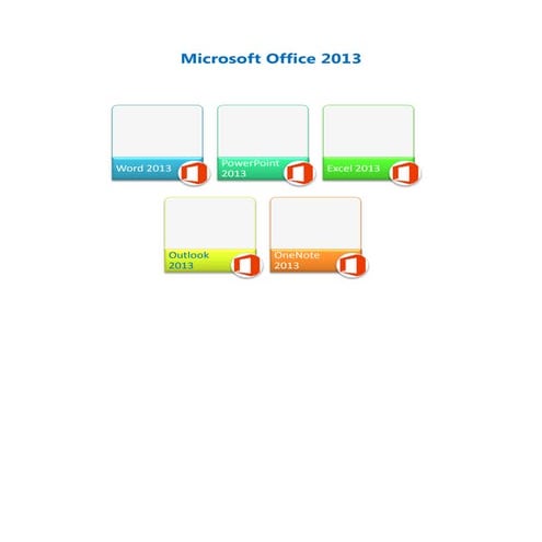 Microsoft office 2013 | PDF
