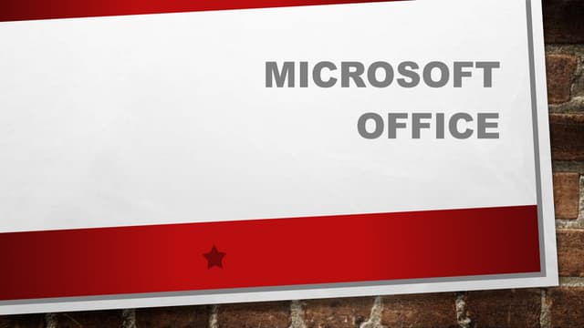 Microsoft Office Presentation | PPTX