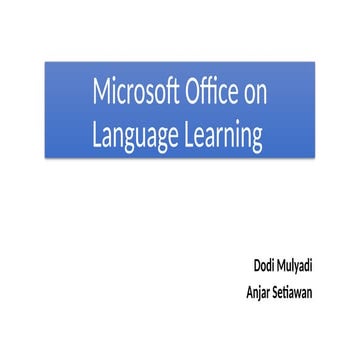 Microsoft Office on Language Learning.pptx
