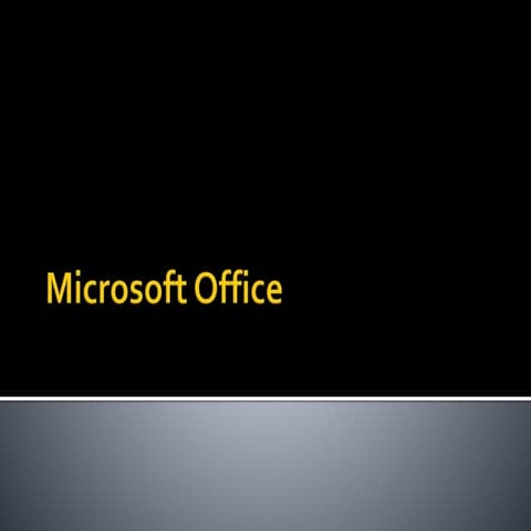 introduction to ms office –word,excel & powerpoint | PPTX