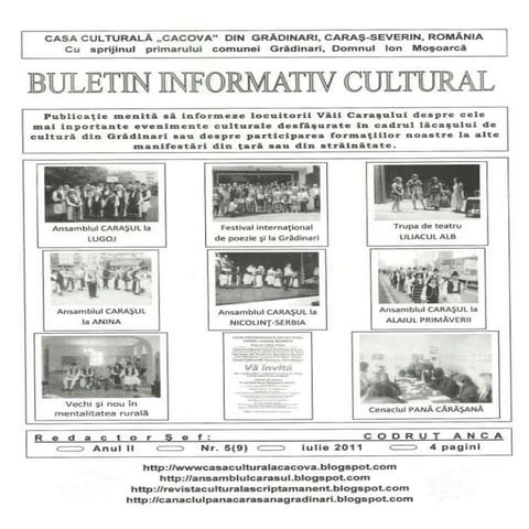 Buletin Informativ Cultural nr. 4 din 2010 | PPSX