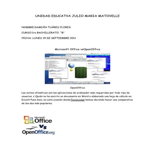 Open Office Vs Microsoft Office | PPTX