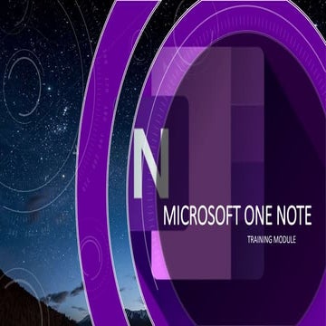 Microsoft One Note Tutorial | PPTX