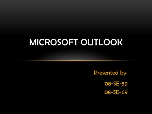Outlook 2007 tutorial | PDF | Email | Internet