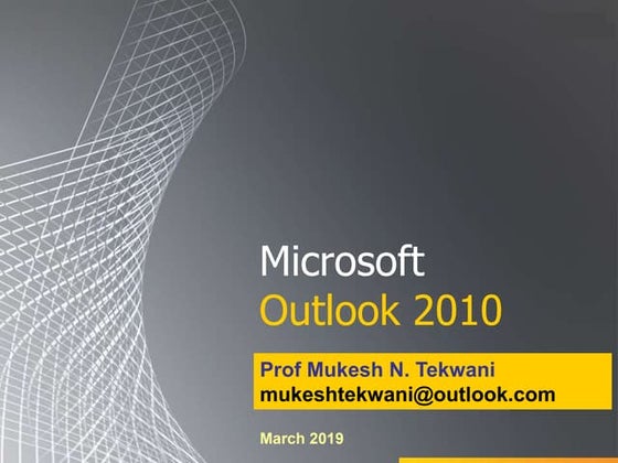 Outlook training slides | PPT