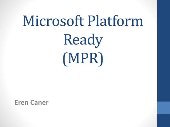 Microsoft platform ready test tool | PPT