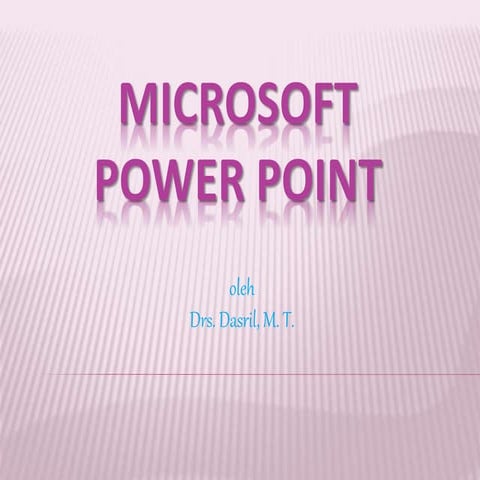 Microsoft power point | PPTX