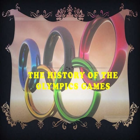The first Olympic Games