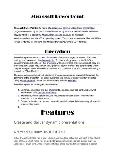 Introduction about power point | PPT