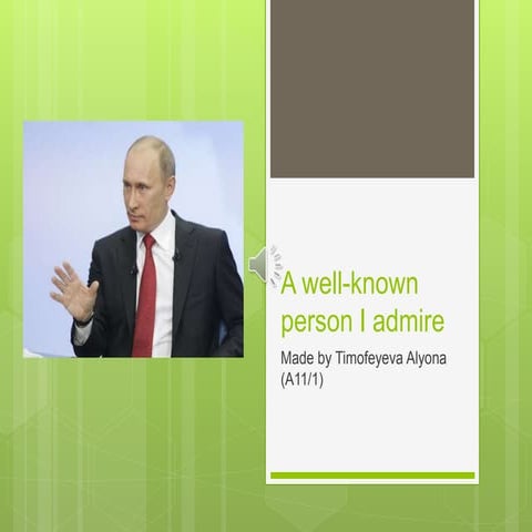 The Person I Admire Most | PPT