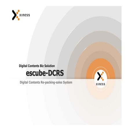 escube DCRS(Digital Contents Re-Packing sale System) Introduce | PDF