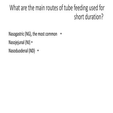 main routes of tube feeding | PPT