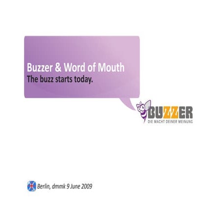 Buzzer - Word of Mouth Marketing | PDF
