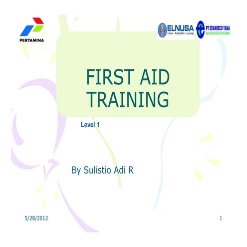 first aid training tio mei 2012 | PPT