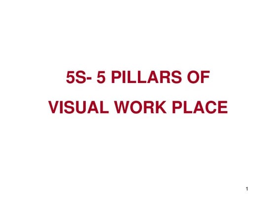Implementation of 5S in laboratory | PPT