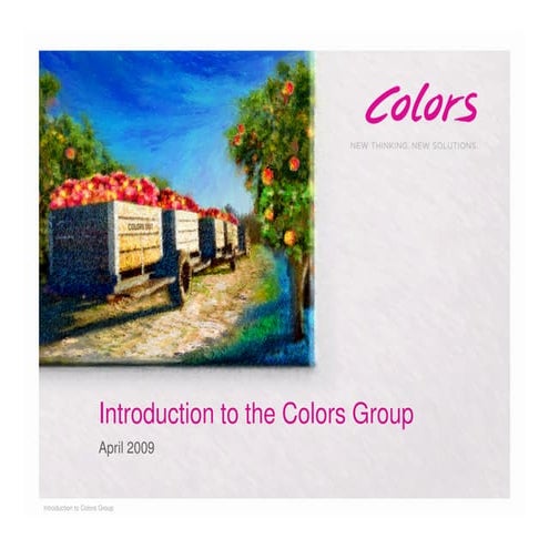 Introduction to Colors and the Colors Foundation | PPT