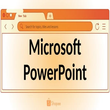 Microsoft PowerPoint User Interface MS PowerPoint | PPTX