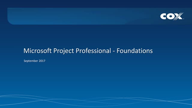 Microsoft project training manual | PDF
