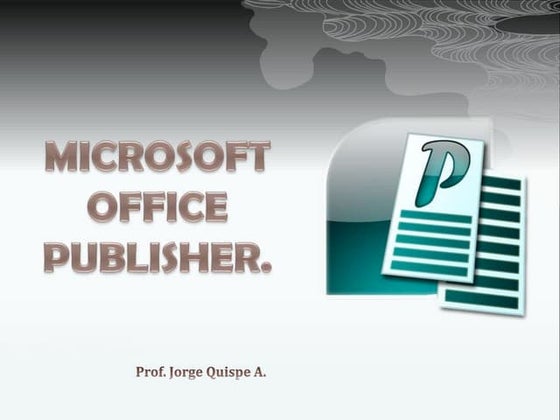 An introduction to MS Publisher | PDF