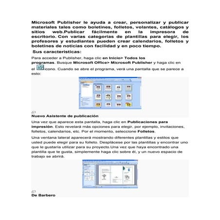 Plantillas De Folletos De Microsoft Publisher