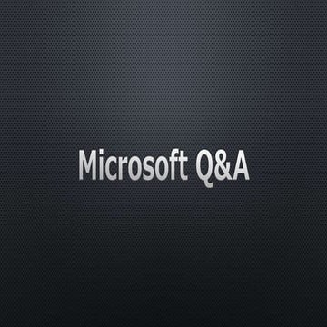 Microsoft Q&A | PPTX