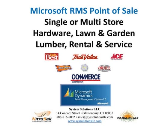 Microsoft RMS ACE Hardware POS - ACE Hardware Point of Sale System | PPTX