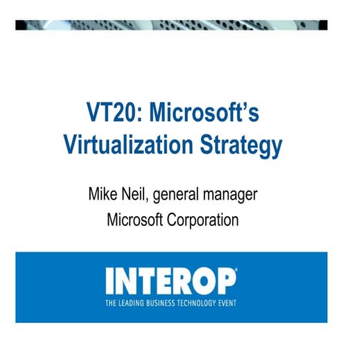 Microsoft s Virtualization Strategy | PDF