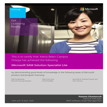 Microsoft SAM Solution Specialist Lite | PDF