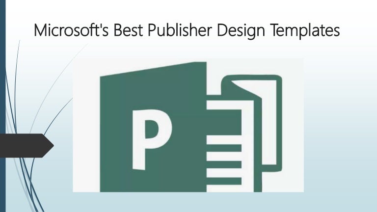 Microsoft's best publisher design templates