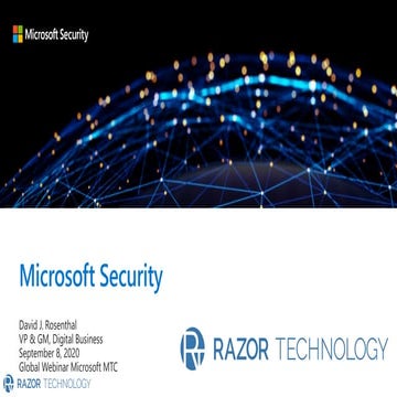 Microsoft Security Comprehensive Overview | PPT