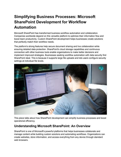 Why Should You Use Sharepoint Application Development For Your Business.pptx