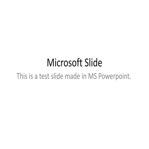Microsoft Slide [Slide Share Test].pptx