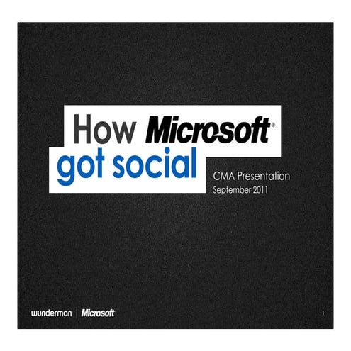 How Microsoft Got Social | PDF
