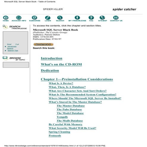 Blackbook microsoft sql server | PDF