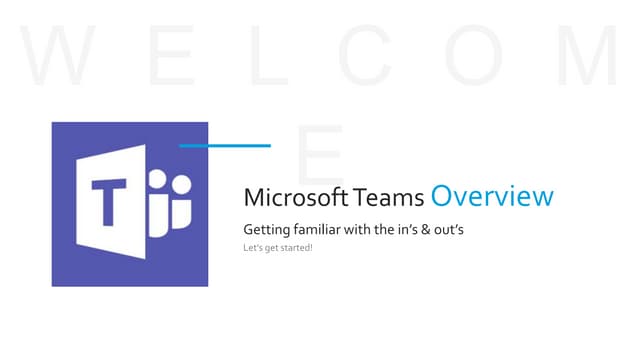 Microsoft Teams - User Guide Presentation | PDF