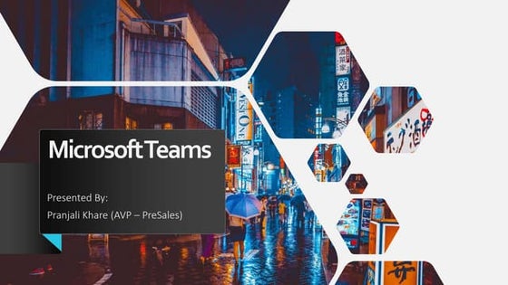Microsoft Teams - User Guide Presentation | PDF