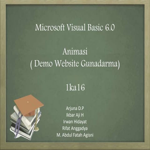 Microsoft visual basic 6 animasi | PPT